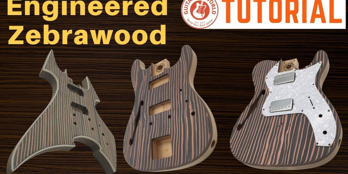 Engineered Zebrawood DIY Guitar Kits — Guitar Kit World