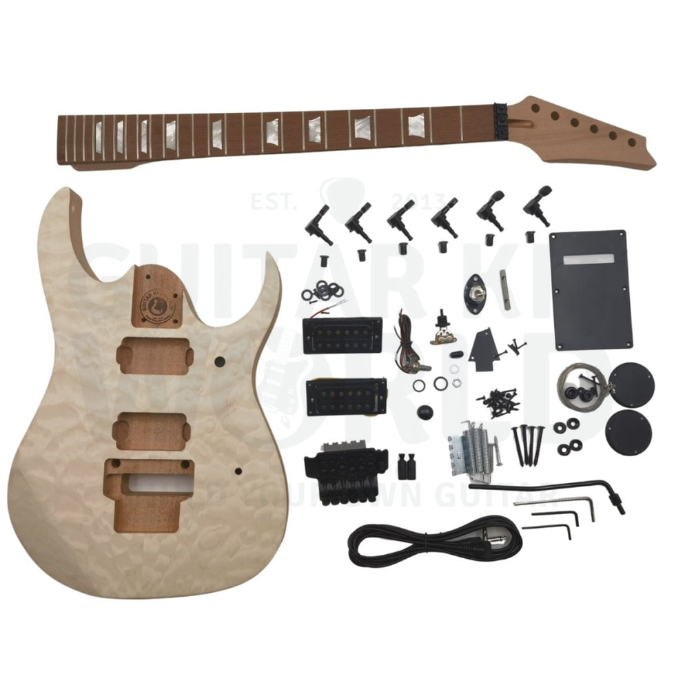 Mahogany JBM-style Guitar Kit with Tree of Life Fretboard Inlays ...
