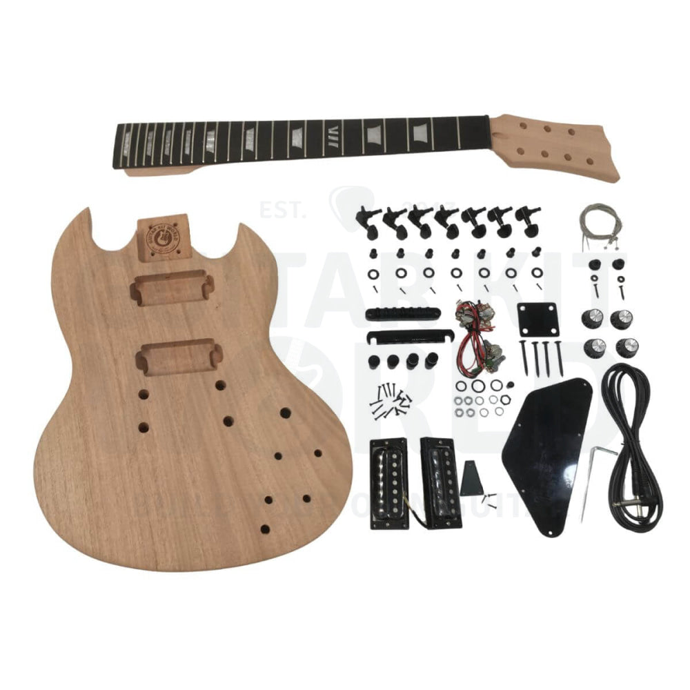 Mahogany 7-String SG-Style DIY Guitar Kit | GKW — Guitar Kit World