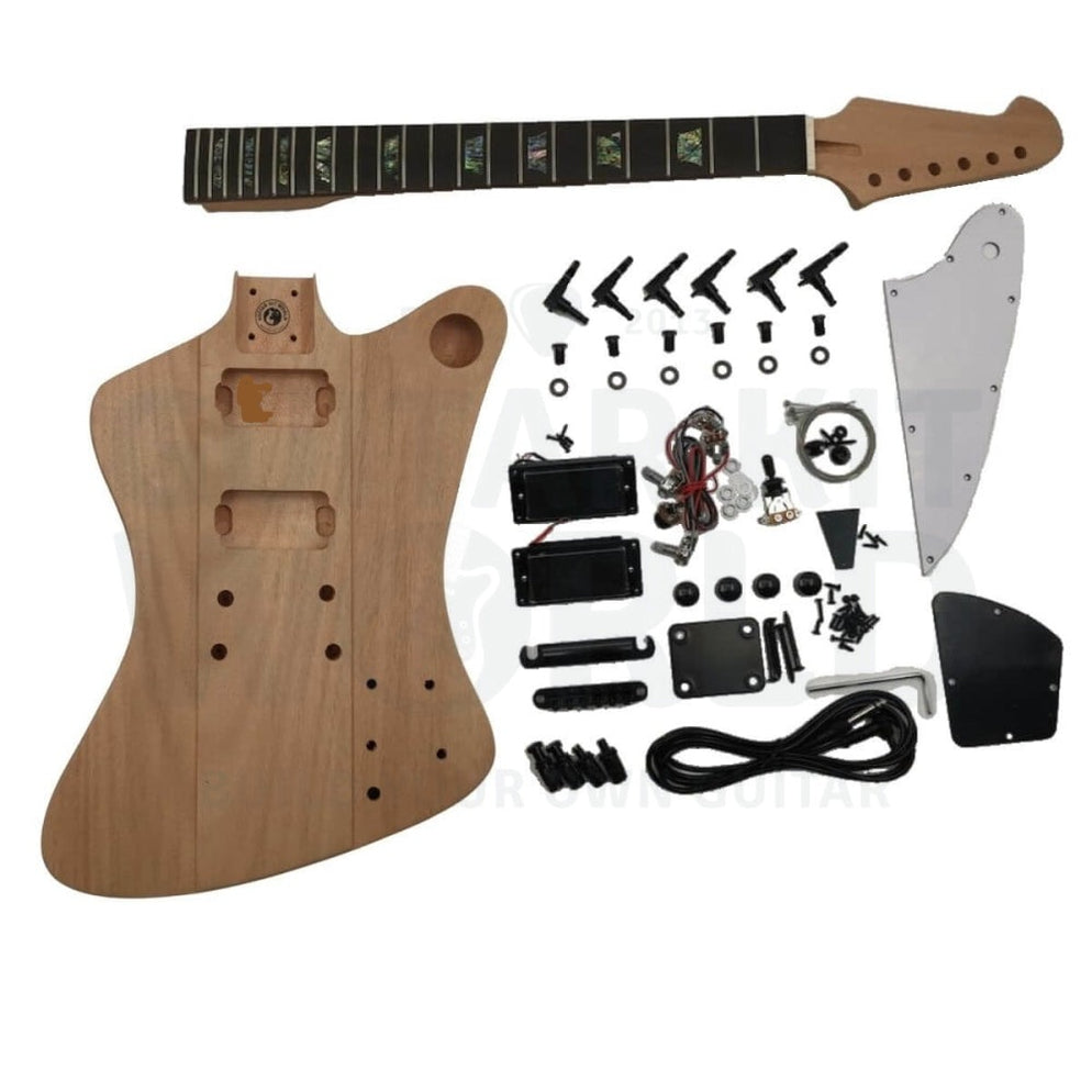 FB2 Guitar Kit w/ Mahogany Body & Neck, Trapezoid Abalone Inlays ...