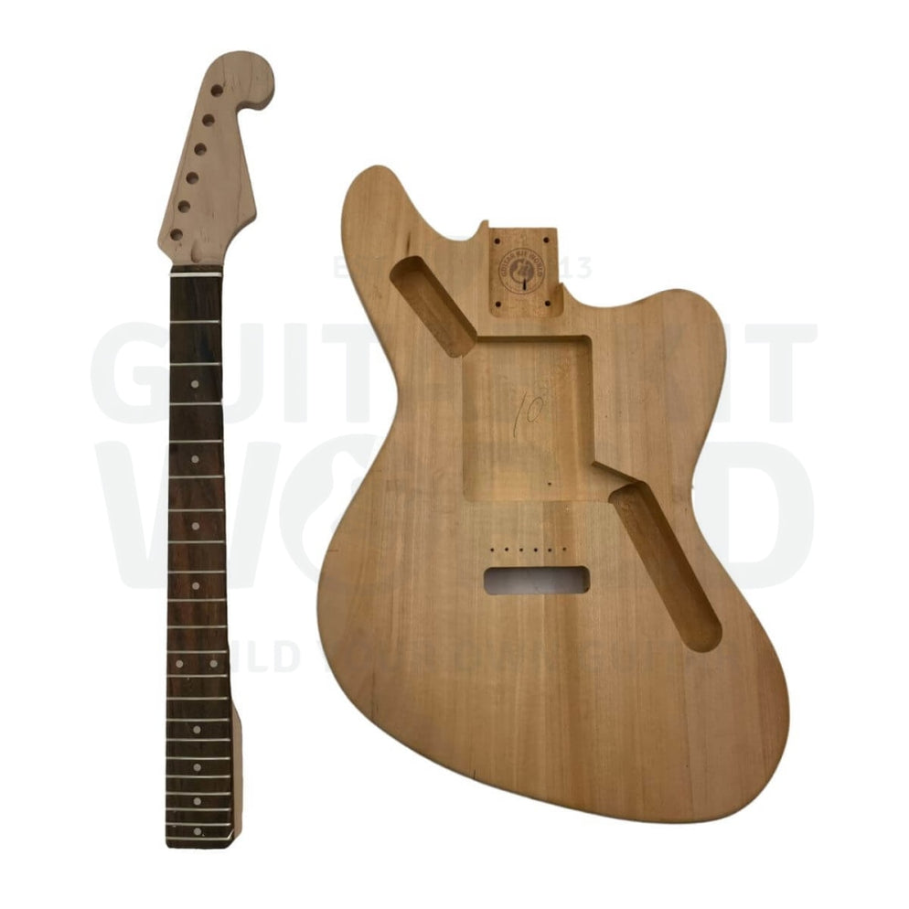 Basswood Body JG-style Guitar Kit with Maple Neck and Rosewood ...