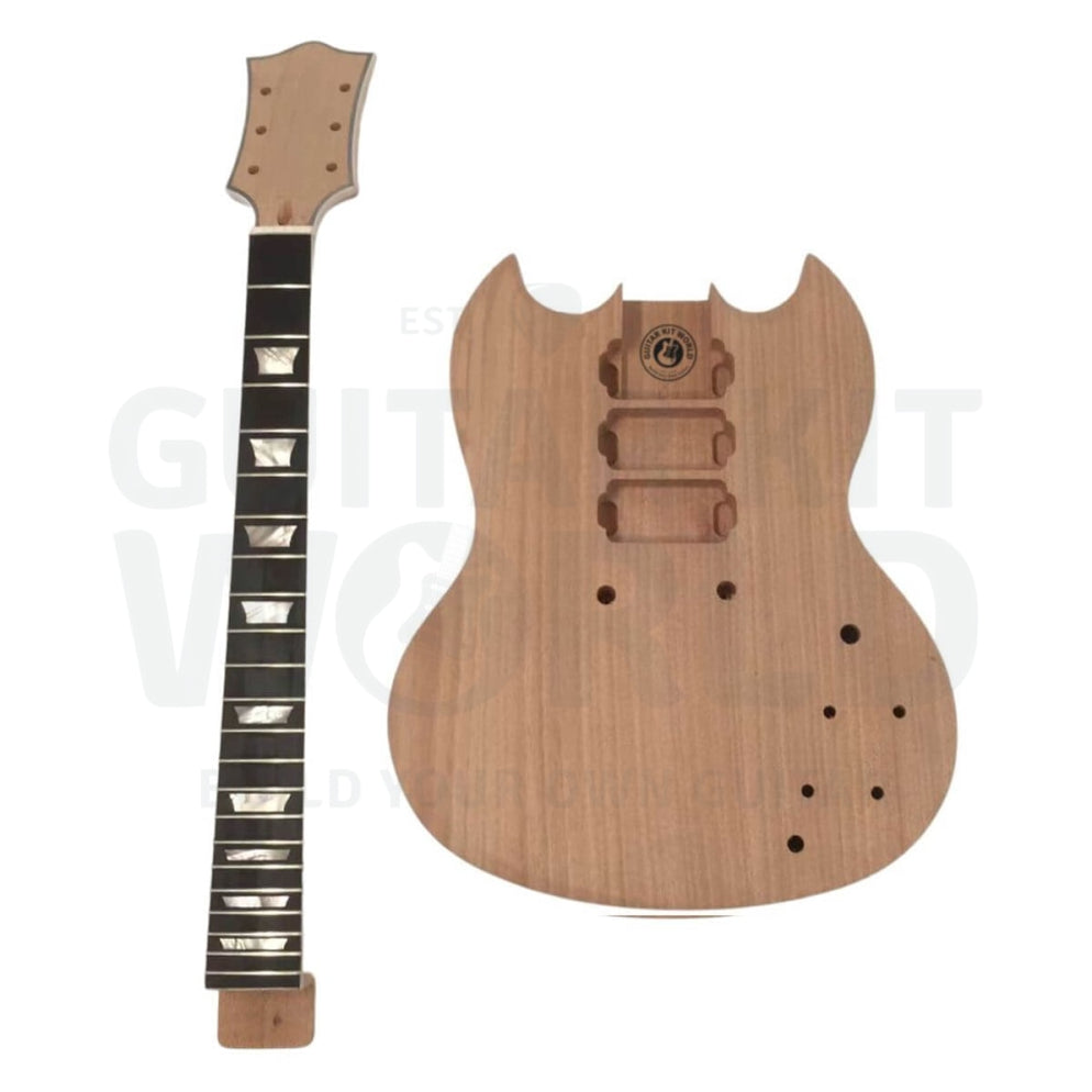 Mahogany G-style Guitar Kit with 3H Pickup, Ebony Fretboard | Guitar ...
