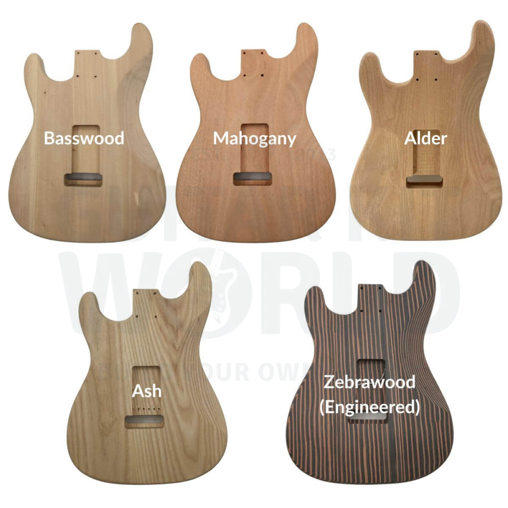 Left Handed Electric & Bass Guitar Kits | Guitar Kit World