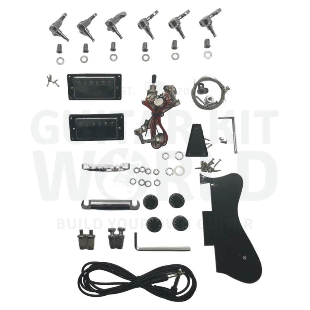 Semi Hollow body E35 Guitar Kit with Chrome Hardware | Guitar Kit World