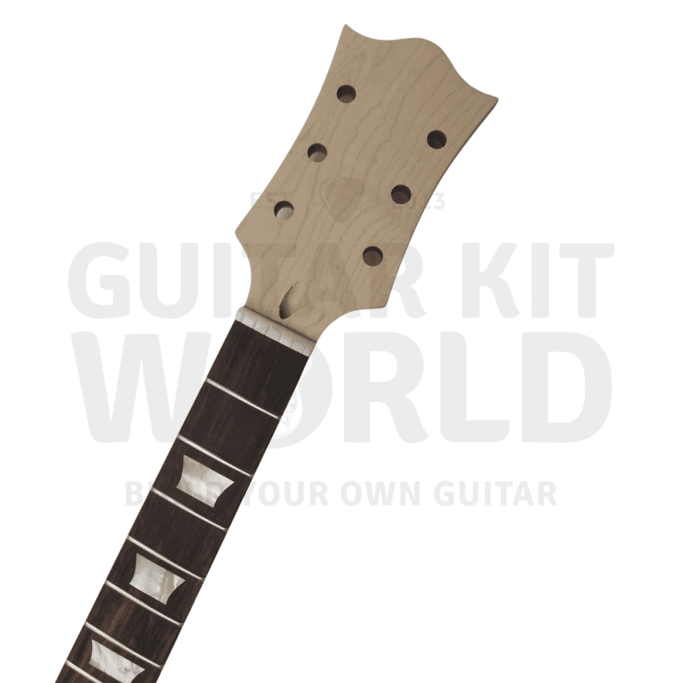 Junior LPJ Solid-Body Guitar Kit with Spalted Maple Veneer | Guitar Kit ...