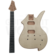 RD2 Guitar Kit w/ Ebony Fretboard, Flamed Maple Top Veneer | Guitar Kit ...
